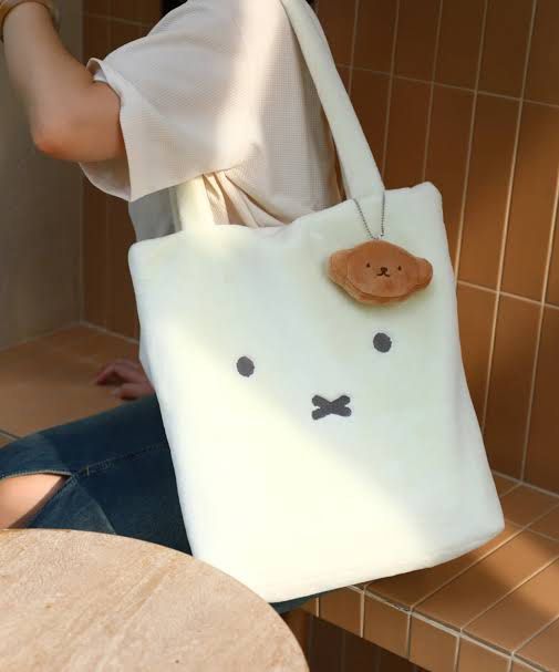 Miffy Fluffy Tote Bag, Women's Fashion, Bags & Wallets, Tote Bags on ...
