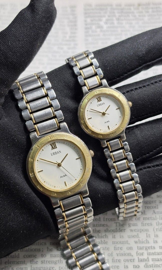 Urban Alba Seiko Japan Vintage Couple Watch Set (1990s), Women's ...