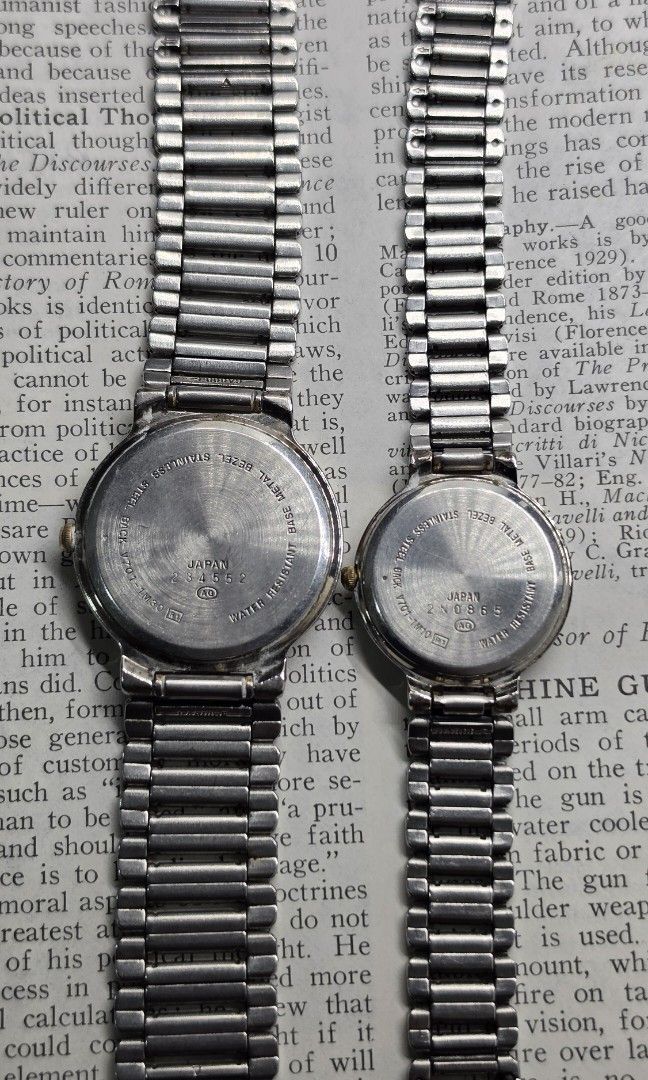 Urban Alba Seiko Japan Vintage Couple Watch Set (1990s), Women's ...