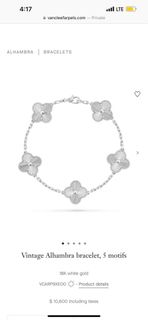 Van Cleef & Arpels Vintage Alhambra Bracelet 5 Motifs Yellow Gold ...