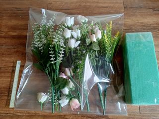 Mini Artificial Pink Rose Bud Flower Heads ( 10pcs ), Furniture & Home ...