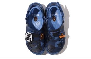 Bape x Crocs, Men's Fashion, Footwear, Flipflops and Slides on Carousell