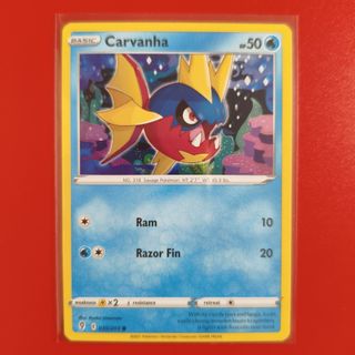 Carvanha #162 Pokemon Card - 162/264 Fusion Strike, Hobbies & Toys ...