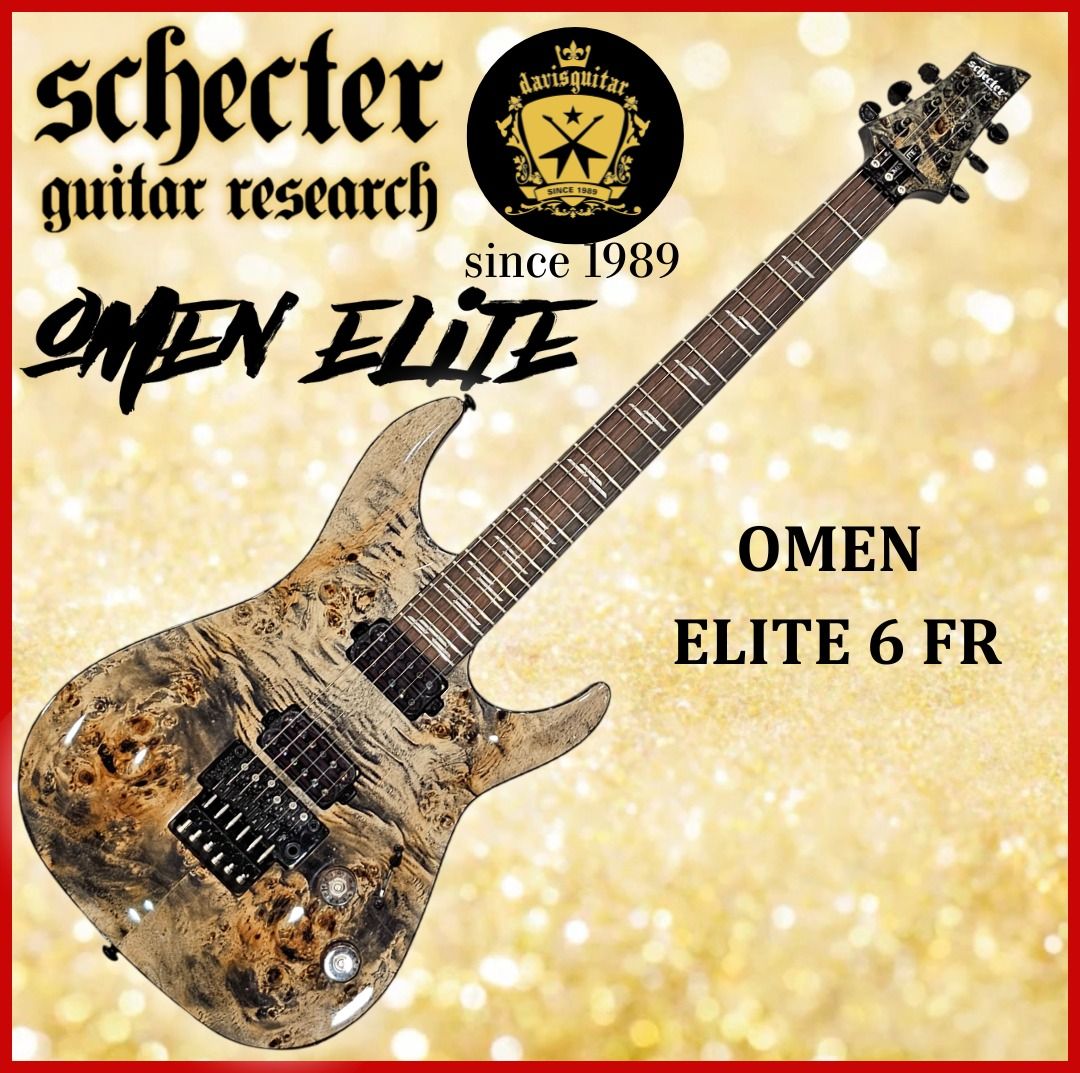 Schecter Omen Elite 6 FR (Preorder) Charcoal Floyd Rose Bridge Electric ...