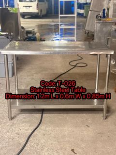 Stainless Steel Kitchen Table, Furniture & Home Living, Kitchenware ...