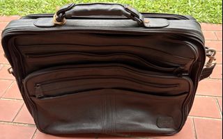 Cole Haan Brown Leather Briefcase, Men's Fashion, Bags, Briefcases on ...