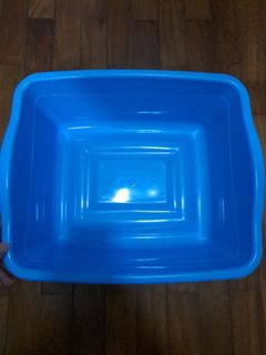 Green Plastic Basin Large, Furniture & Home Living, Bathroom & Kitchen ...