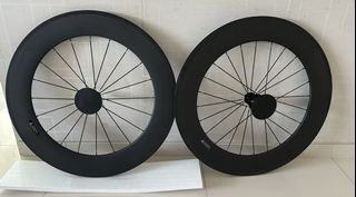 60mm 12k carbon wheelset fixie, Sports Equipment, Bicycles & Parts ...