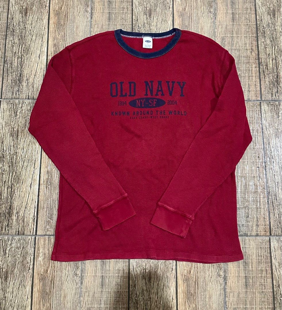 KNITTED LONGSLEEVE OLD NAVY, Men's Fashion, Tops & Sets, Sleep and ...