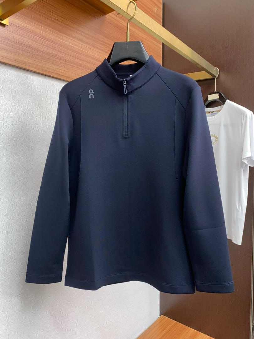 On Running Navy Half-Zip Running Top Breathable for Men, Women's ...