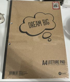 A4 Lecture Pads - Kraft Cover with Motivational Quotes, Hobbies & Toys ...