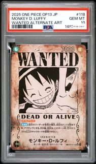 One Piece Card Game - Luffy Wanted Card SP SR, Hobbies & Toys, Toys ...