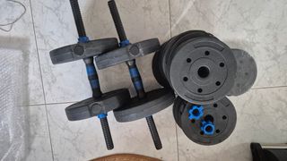 Adjustable Rubber Dumbbell Weight Plates, Sports Equipment, Exercise ...