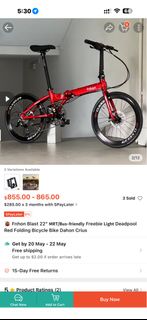Fnhon gust foldable bicycle 16” 10sp folding bike, Sports Equipment ...