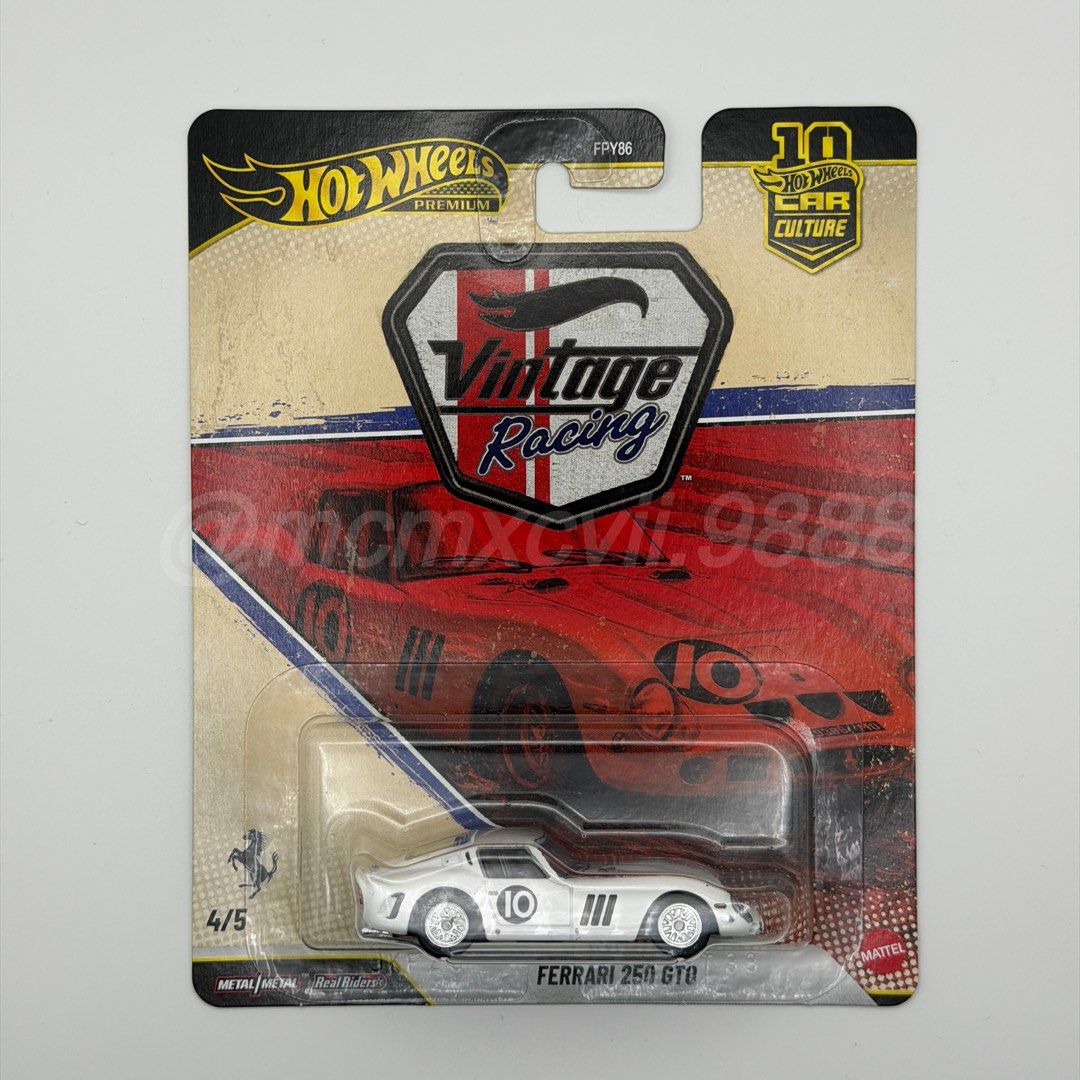 Hot Wheels Premium Car Culture Vintage Racing Ferrari 250 GTO ...