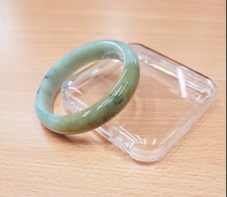 Green Jade Bangle, Women's Fashion, Jewelry & Organisers, Bracelets on ...