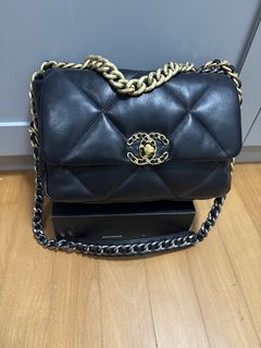 Mini Square Flap Brown Lambskin Bag GHW, Women's Fashion, Bags ...