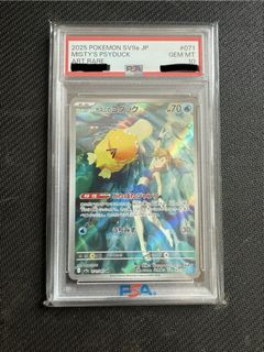2025 Pokemon Misty's Psyduck Illustration Rare PSA 10, Hobbies & Toys ...