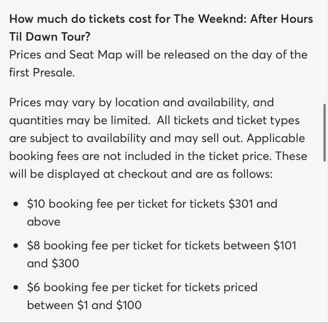 The Weeknd Tickets (Standing Pen), Tickets & Vouchers, Event Tickets on ...