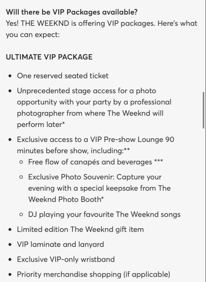 The Weeknd Tickets (Standing Pen), Tickets & Vouchers, Event Tickets on ...