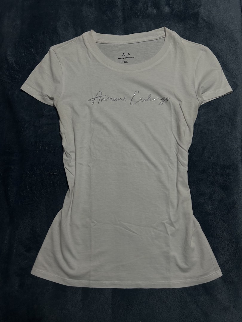 Armani bedazzled top, Women's Fashion, Tops, Blouses on Carousell