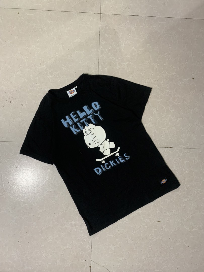 Black Hello Kitty Dickies, Men's Fashion, Tops & Sets, Tshirts & Polo ...
