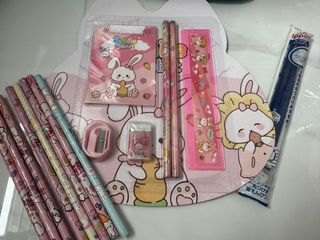 [100% new]Cute Stationery Bundle: Stickers, Notepad, Folder & More ...
