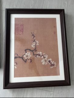 art wall frame Original Cambodian Monk & Temple Ink Painting, Furniture ...