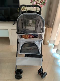 Pet Stroller - Grey, Pet Supplies, Homes & Other Pet Accessories on ...