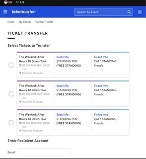The Weeknd Standing Tickets, Tickets & Vouchers, Event Tickets on Carousell
