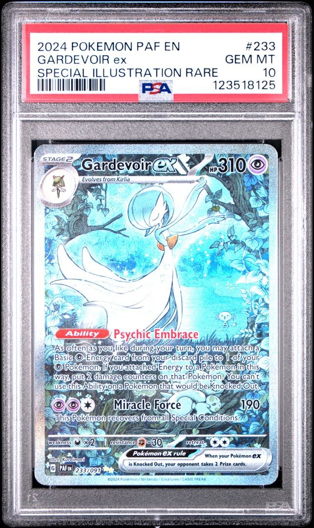 2024 Pokemon PAF EN Gardevoir ex Special Illustration Rare PSA 10 ...