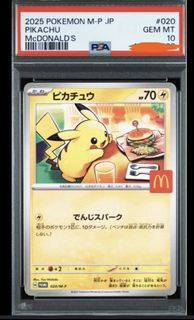 2025 Pokemon McDonald's Pikachu PSA 10 GEM MT #020, Hobbies & Toys ...