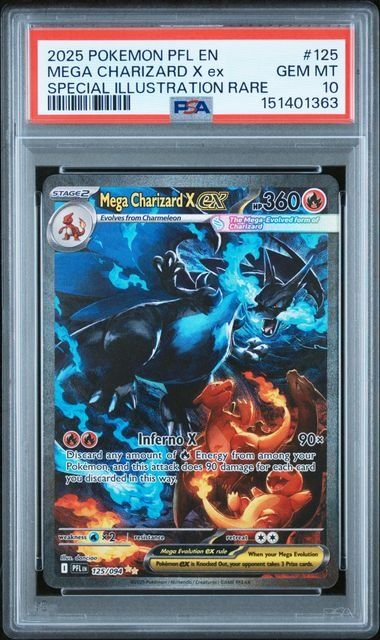 2025 Pokemon Mega Charizard X ex Special Illustration Rare PSA 10 ...