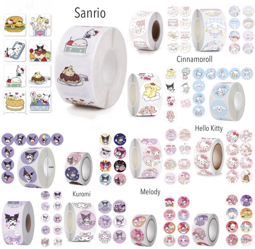 [$2.50 for 50pcs] [$5 for 100] 2.5cm Sanrio Hello Kitty Melody ...