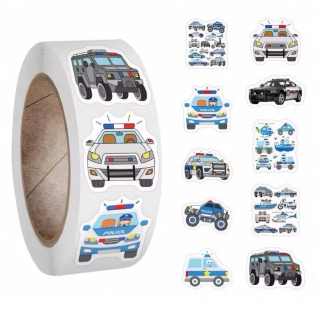 40pcs Blue Petro Police Car Stickers, Hobbies & Toys, Stationery ...
