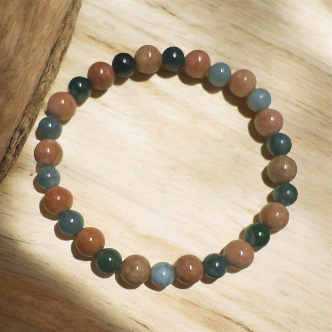 Beaded Stone Bracelet, Women's Fashion, Jewelry & Organizers, Bracelets ...