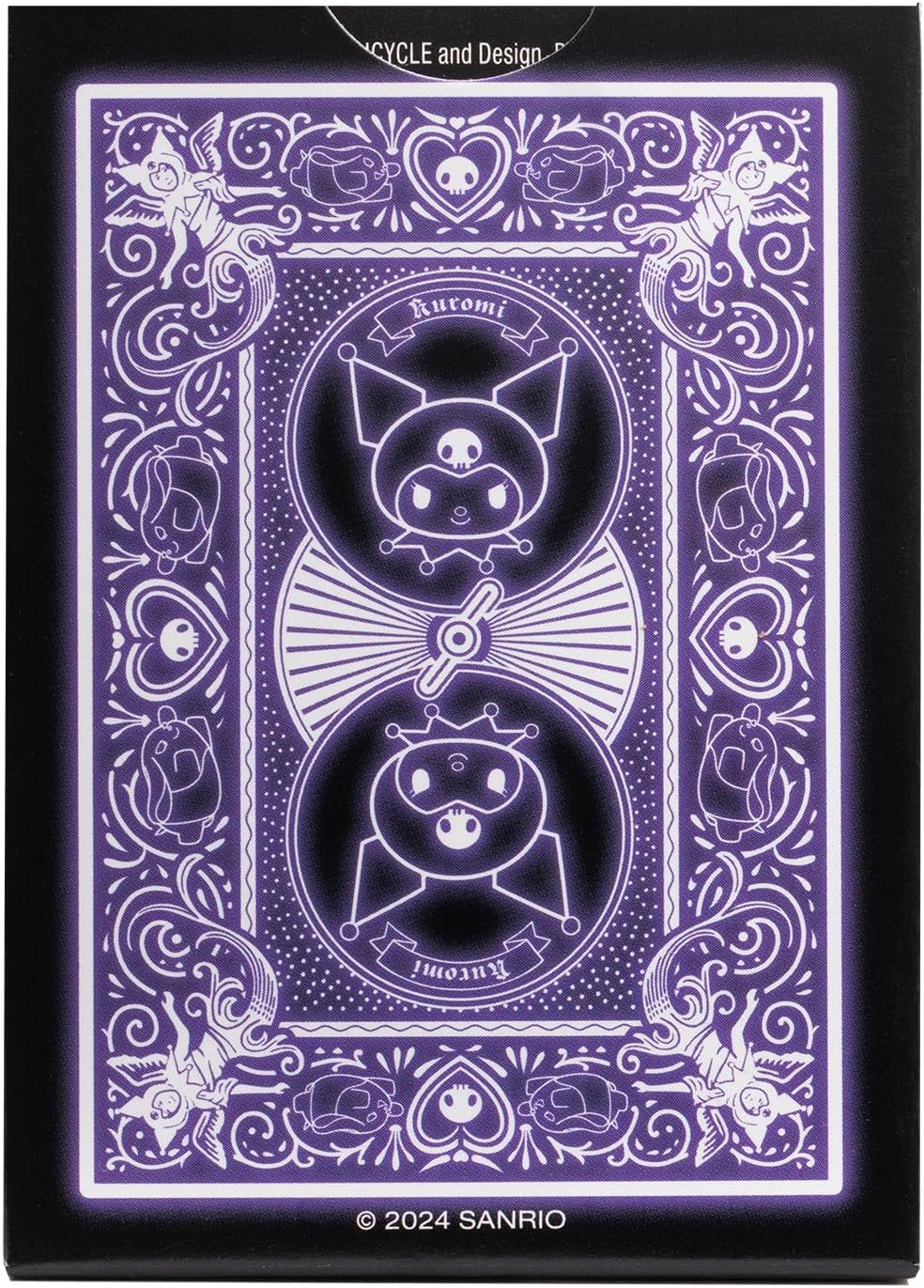 Bicycle Kuromi Sanrio Playing Cards, Black, Pink and Purple, 1 Deck ...