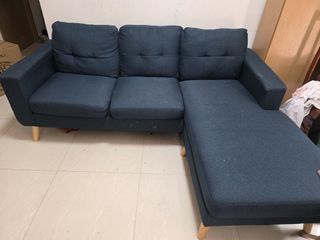 Blue Sofa, Furniture & Home Living, Furniture, Sofas on Carousell