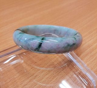 Green Jade Bangle, Women's Fashion, Jewelry & Organisers, Bracelets on ...