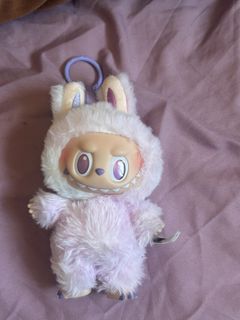 Pink Yellow Fluffy Labubu, Hobbies & Toys, Toys & Games on Carousell