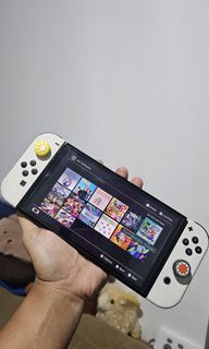 Nintendo Switch OLED White Edition Fullset Second Bekas, Video Game ...