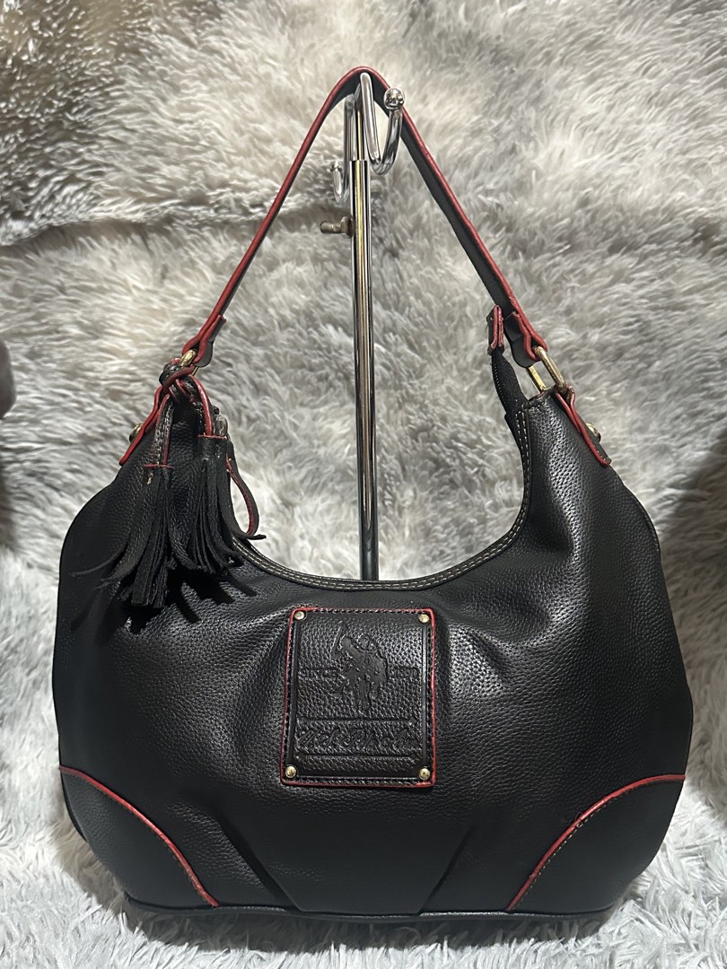 Preloved US polo assn hobo bag original 💯, Women's Fashion, Bags ...