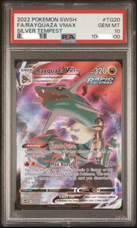 2022 Pokemon Sword & Shield Silver Tempest Rayquaza VMAX #TG29, Hobbies ...