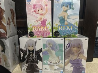 Rem & Ram Bicute Bunny figures set, Hobbies & Toys, Toys & Games on ...