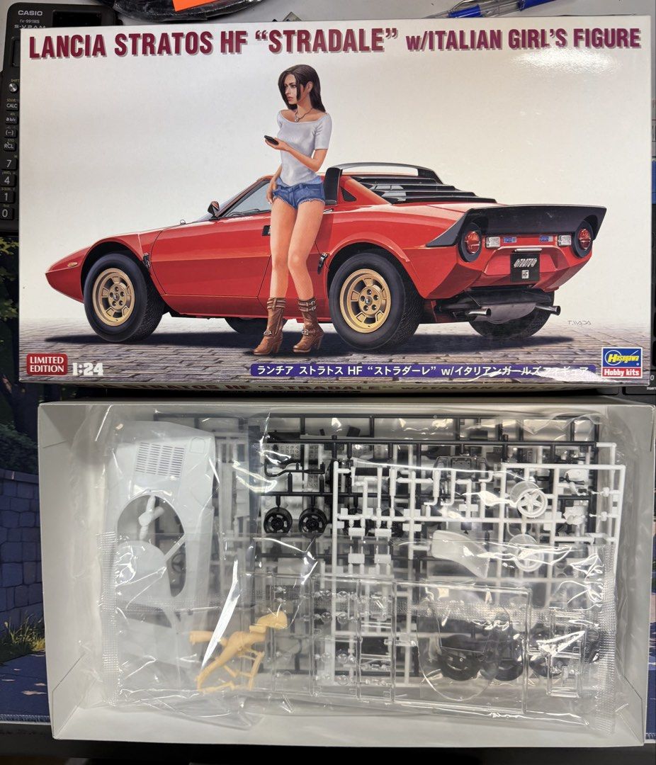 Sell 1/24 Hasegawa Lancia Stratos HF Stradale with Italian girl figure ...
