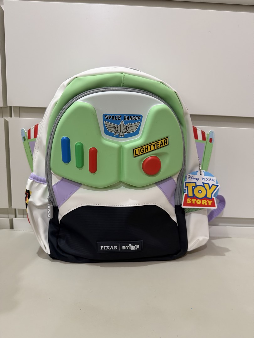 Smiggle Toy Story Junior Character Backpack - Buzz, Babies & Kids ...