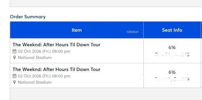 WTS: The Weeknd tickets Cat7x2, Tickets & Vouchers, Event Tickets on ...