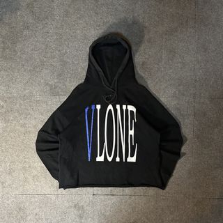 Vlone Black Hoodie, Men's Fashion, Tops & Sets, Hoodies on Carousell
