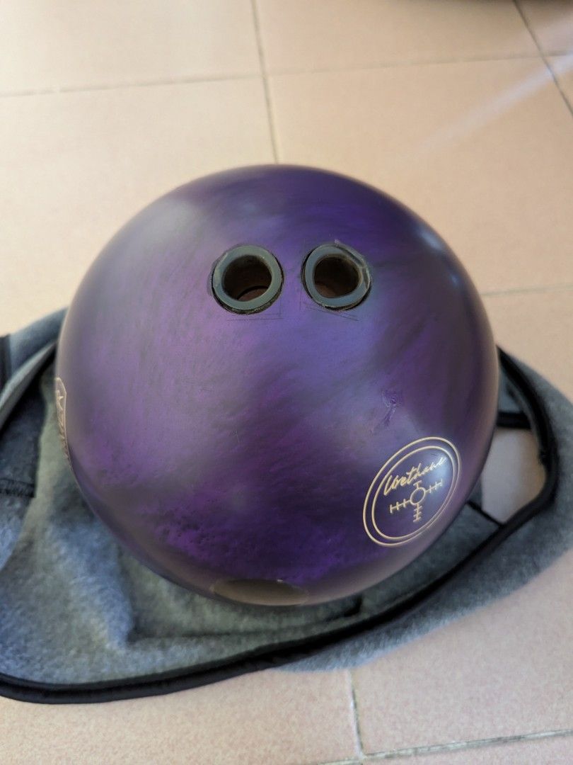 15lbs 2HRH Purple Hammer Pearl Urethane Bowling Ball, Sports Equipment ...