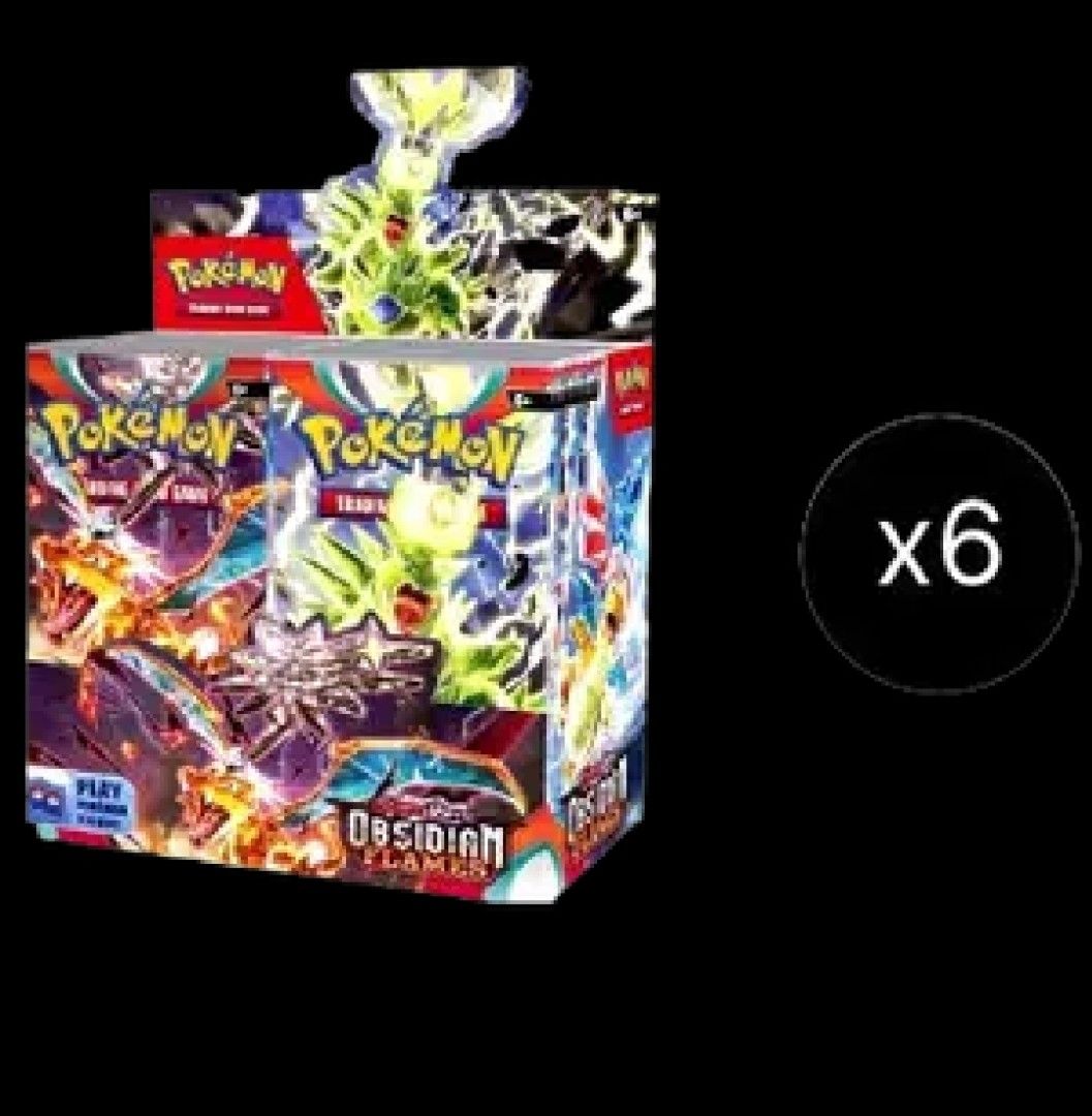 Obsidian flames booster box case, Hobbies & Toys, Toys & Games on Carousell